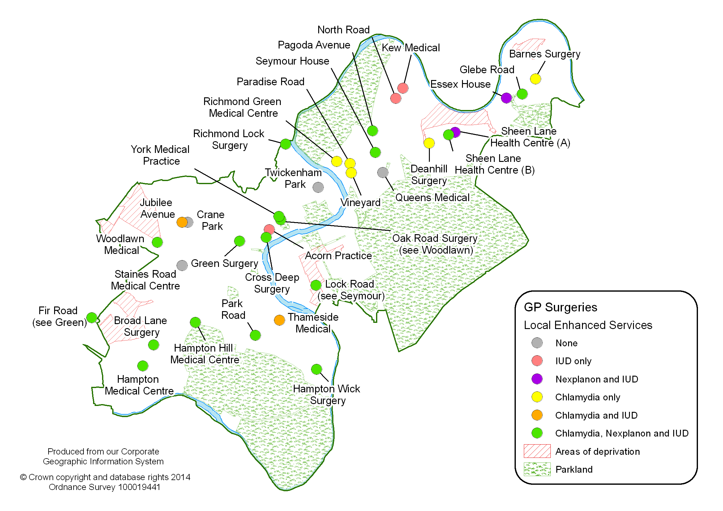 DataRich – 19 – Map of GP practices by provision of sexual health ...