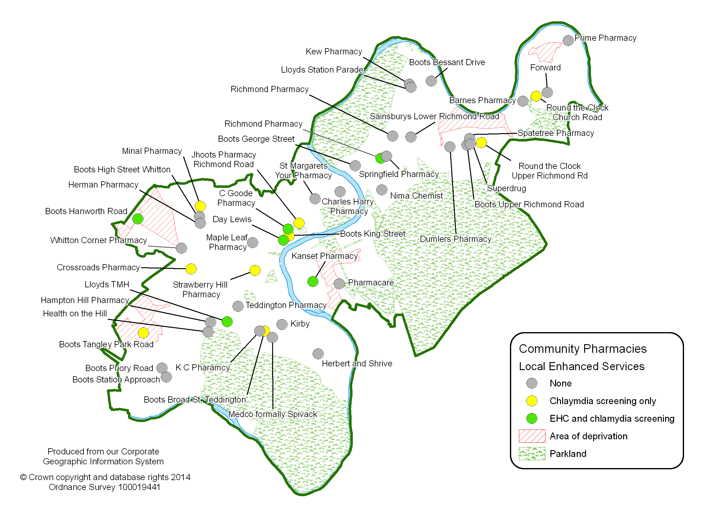 DataRich – 20 – Map of community pharmacies by provision of sexual ...